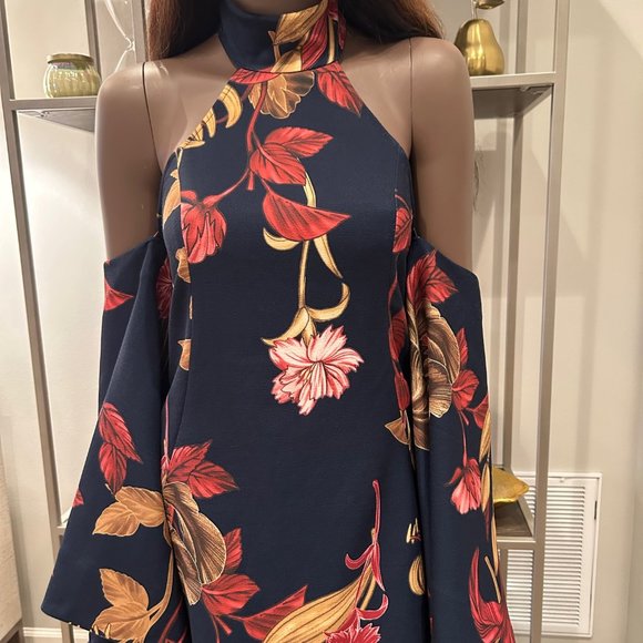 C/MEO Collective | Dresses | Cmeo Collective Fusion Bell Sleeves Navy ...